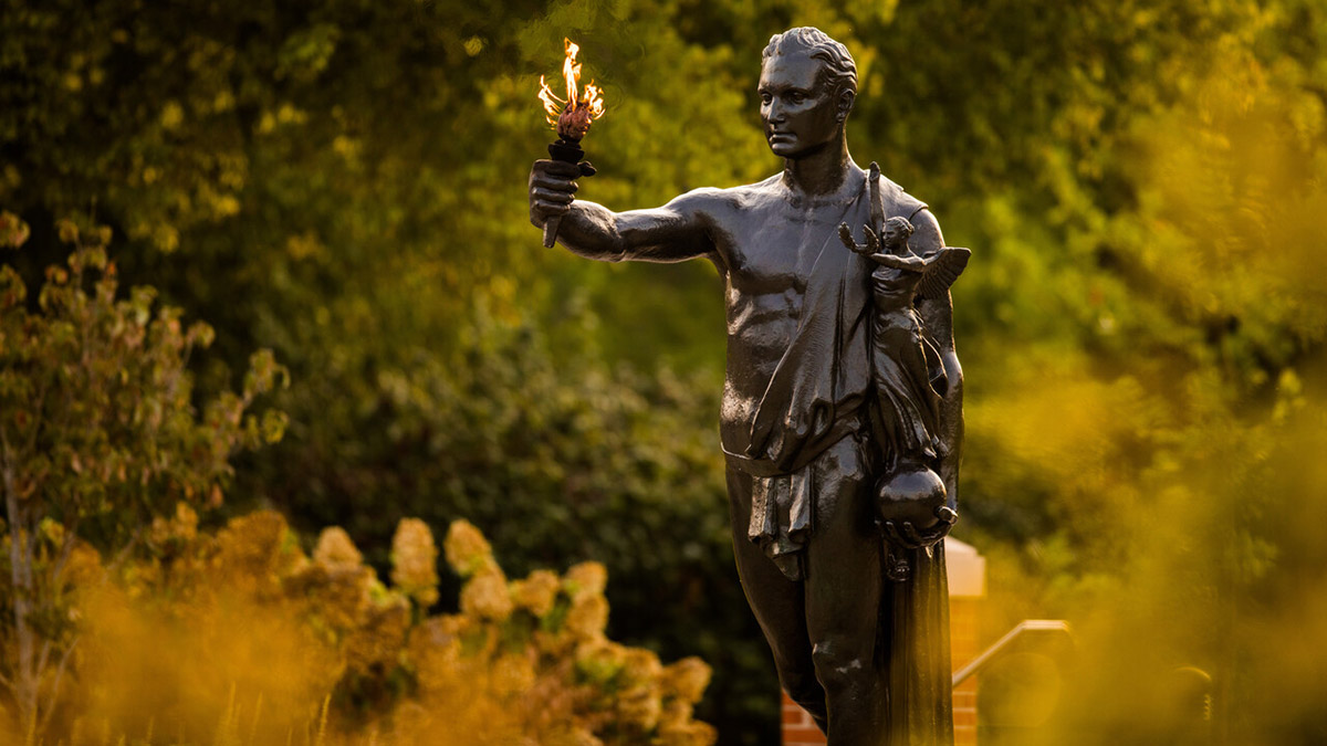Torchbearer statute in summer | Min H. Kao Department of Electrical ...